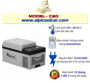 Tủ lạnh mini Alpicool C20 20 lít